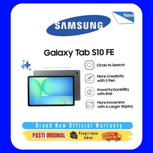 Promo Galaxy Tab S10FE WIFI DAN 5G RAM 8/ 128GB Garansi resmi - GRAY ...