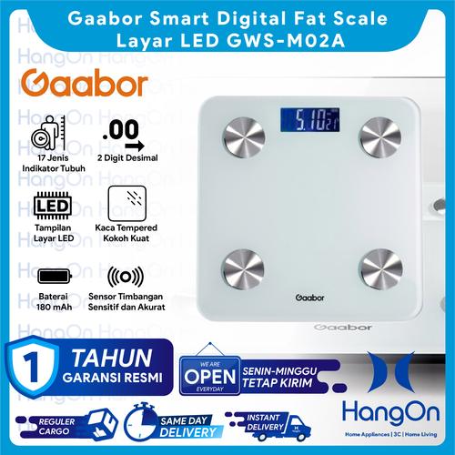 Promo Gaabor Smart Digital Fat Scale Layar LED Timbangan Komposisi Tubuh GWS-M02A - Jakarta ...