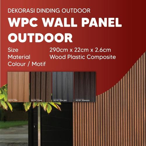 Jual Wallpanel WPC Outdoor / Wood Panel Dekorasi Dinding & Pagar Motif ...