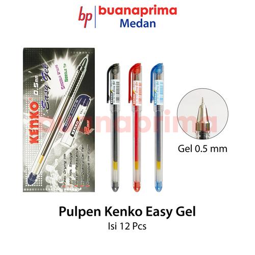 Jual PULPEN KENKO EASY GEL isi 12 pcs Hitam Biru Merah Pen Cair - Hitam - Kota Medan - Buana ...