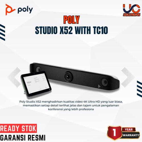 Promo Poly STUDIO X52 Video Bar with TC10 - Native Video Conference for ...