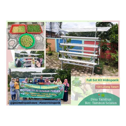 Jual Paket Instalasi Rangka Full Set Kit Hidroponik 120 Lubang Tanam Model A Plus Atap Rangka ...