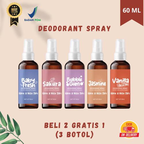 Promo PROMO PAKET BELI 2 GRATIS 1 [3 BOTOL] DEODORANT SPRAY PENGHILANG ...