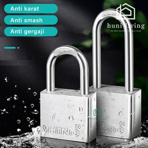 Jual Gembok Stainless Anti Karat/Anti Maling- Gembok Pintu rumah ...
