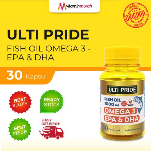 Promo ULTI PRIDE FISH OIL 1000 MG OMEGA 3 EPA & DHA ISI 30 KAPSUL LENAK ...