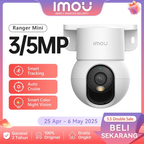 Promo IMOU Ranger Mini 3MP / 5MP Smart IP Camera CCTV Wi-Fi Indoor ...