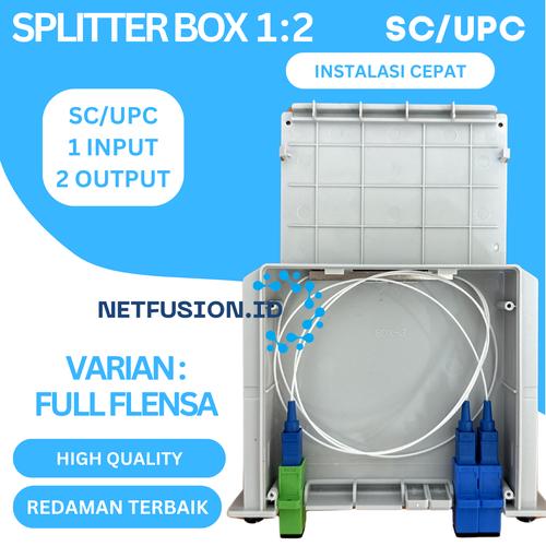 Promo Pasif Splitter BOX 1:2 SC UPC BIRU Passive Splitter BOX 1 2 SC ...
