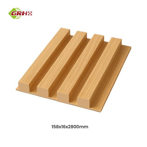 Jual WPC Fluted Wall Panel Motif Kayu GRH | Panel Garis 3D Dinding ...