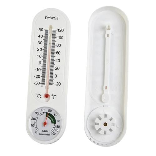 Jual Termometer Dinding Alat pengukur suhu ruangan Hygrometer analog 9 ...
