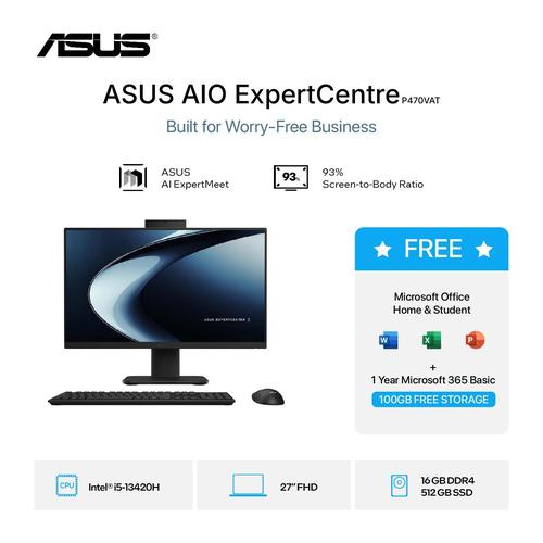 Promo ASUS AIO P470VAT TOUCH i5 13420H 16GB 512GB W11+OHS+M365B 27FHD ...