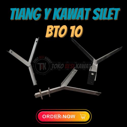 Promo Tiang Y Kawat Silet BTO 10 / Kawat Duri - 3 Tipe | Besi Anti ...