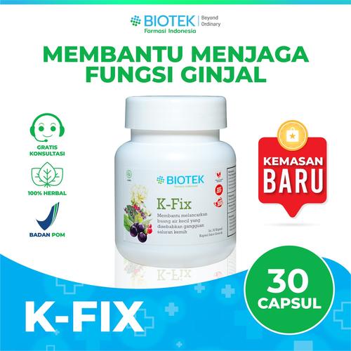 Promo Biotek Farmasi - K-FIX - Suplemen kesehatan Ginjal - Urin Berbusa ...