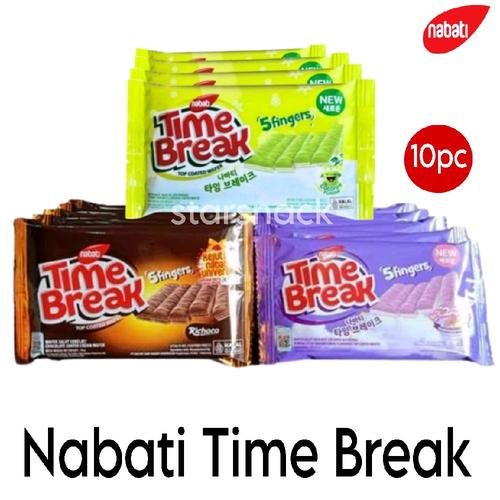 Jual Nabati Time Break wafer timebreak Goguma cocopandan isi 10pc ...