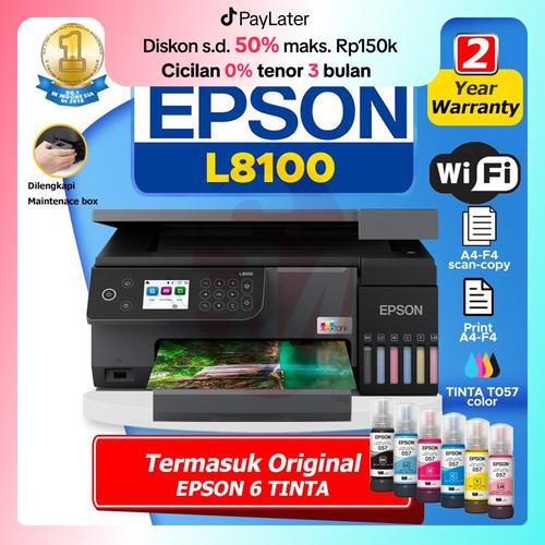 Promo Printer Epson L8100 Multifungsi InkTank EcoTank Print ID Card ...