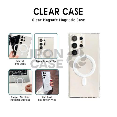 Promo CASE FOR S22 S23 S24 FE PLUS ULTRA / CLEAR CASE MAGSAFE MAGNETIC ...