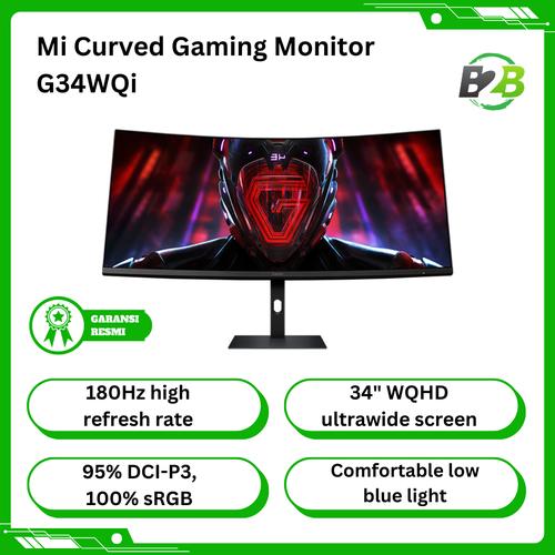 Jual Xiaomi Curved Gaming Monitor G34WQi 34 inch WQHD Ultra Wide Screen ...