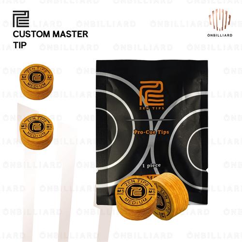 Jual ZEN CUSTOM Master Cue Tip Billiard Biliar S MS M MH H Original ...