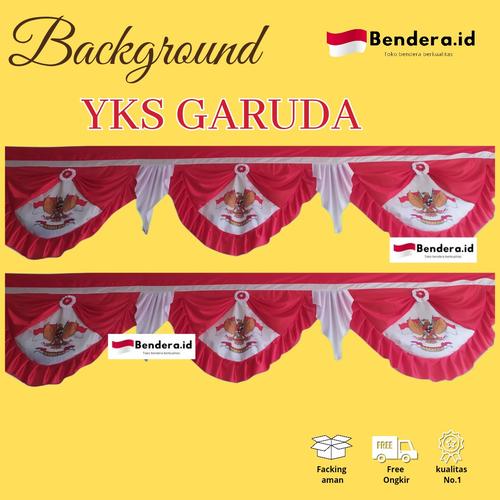 Jual bendera background merah putih garuda panjang 9 meter (YKS GARUDA ...