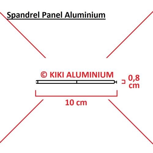 Jual ALEXINDO - Profile Aksesoris Pintu Aluminium - Spandrel Panel Aluminium - Ukuran 10 cm x 0 ...