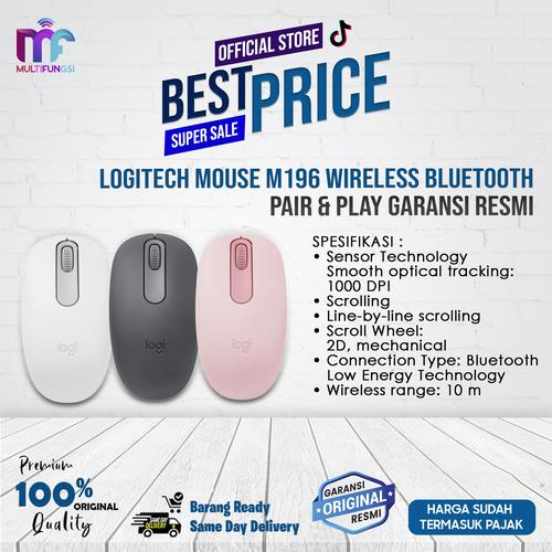 Jual Logitech Mouse M196 Wireless Bluetooth Portable Garansi Resmi ...