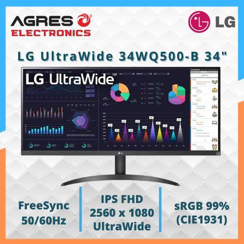 Promo LG Monitor UltraWide 34WQ500-B 34 Inch WFHD IPS Display HDR10 ...