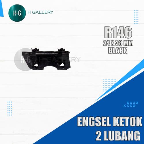 Promo R146 ENGSEL KETOK 2 LUBANG - 24X38 BLACK - Jakarta Barat - H ...