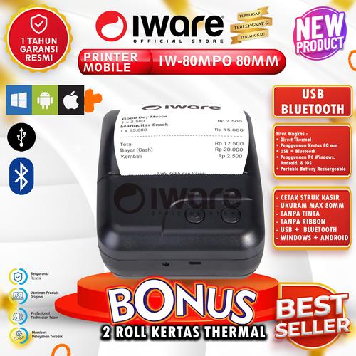 Promo Iware Printer Thermal 80mm MP-80MPO Usb Bluetooth Windows Android ...