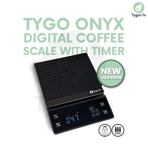 Promo TYGO ONYX DIGITAL COFFEE SCALE WITH TIMER CHARGE CAS V60 DRIP ...