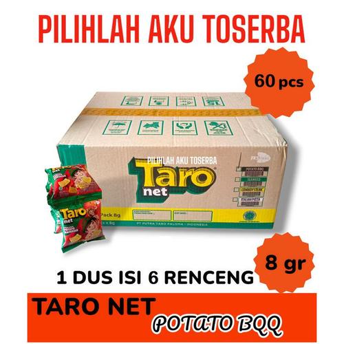 Jual Taro NET Snack POTATO BARBEQUE BBQ 8 gr RENCENG - ( HARGA 1 DUS ...