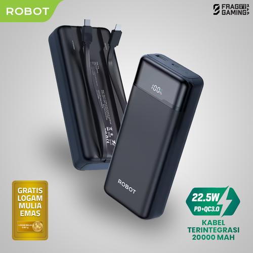 Jual Robot RT22S / RT-22s Smart Powerbank Fast Charging 20000mAh 15W 3 ...