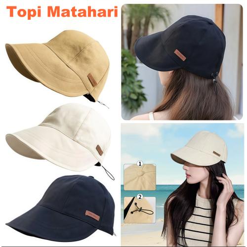 Promo Topi matahari wanita Versi Korea dari pantai topi nelayan fashion ...