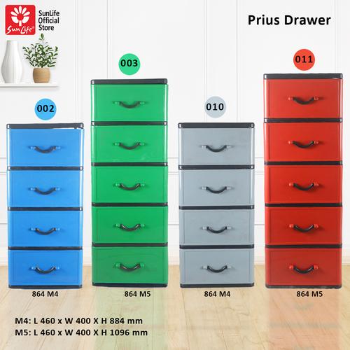 Promo SunLife Prius Drawer Lemari Pakaian 4 & 5 Susun – Rak Drawer ...