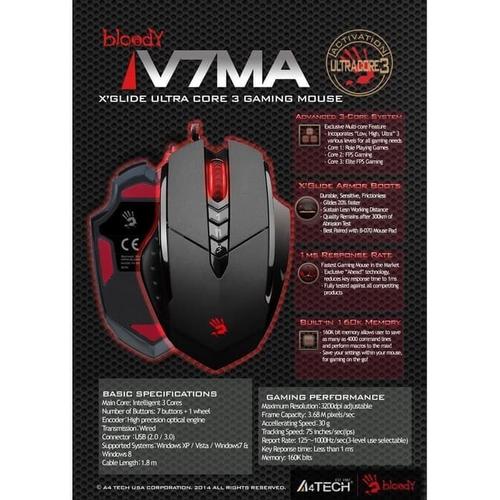 Jual Mouse Gaming Macro A4Tech Bloody V7MA Original - Kota Palembang ...