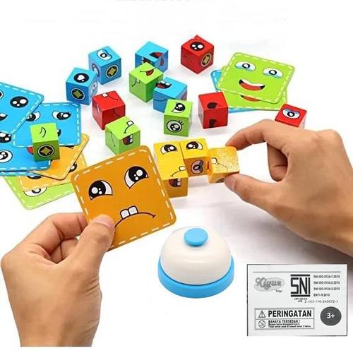 Promo MAINAN ANAK RUBIK Face Changing Cube dengan Bell Mainan Susun ...