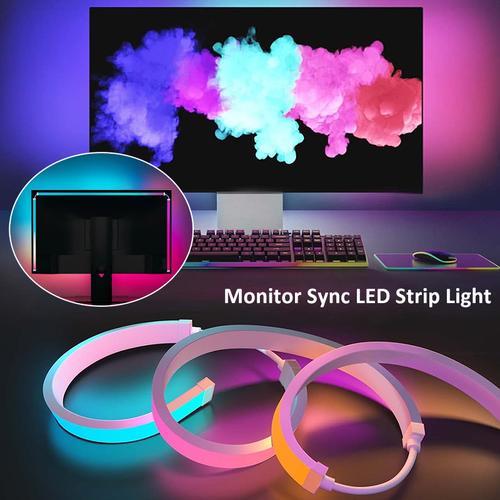 Jual 24/27/32/34 inch Computer Monitor Ambilight LED Strip Light PC ...