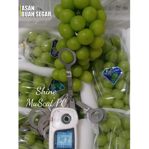 Jual ANGGUR HIJAU SHINE MUSCAT JEPANG KOREA MANIS GARING - CRISPY_KING ...