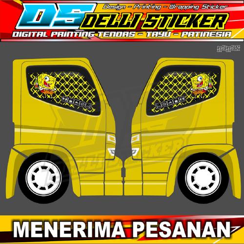 Promo Stiker One Way + Kaca Samping Truck Canter Desain Jaring - Jaring ...