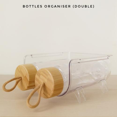 Jual Rak Botol Minuman Susun Transparent / Stackable Fridge Bottle ...