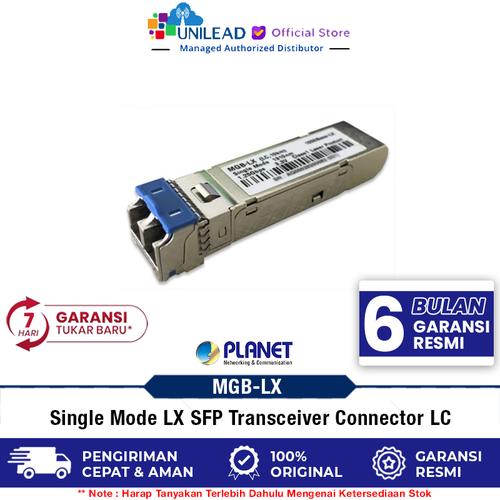 Promo PLANET MGB-LX Single Mode LX SFP Transceiver Connector LC ...