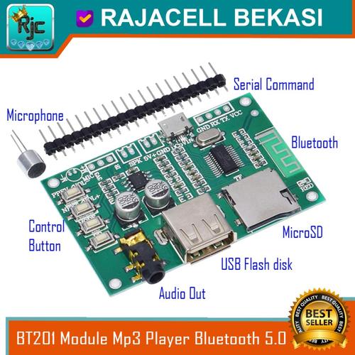 Jual BT201 Super Bluetooth 5.0 MP3 Decoder Player TF Card USB Disk BLE SPP - Kota Bekasi ...