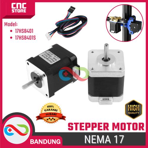 Jual Nema 17 Stepper Motor 17HS8401S/17HS8401 1.8A dengan Kabel Dupont ...