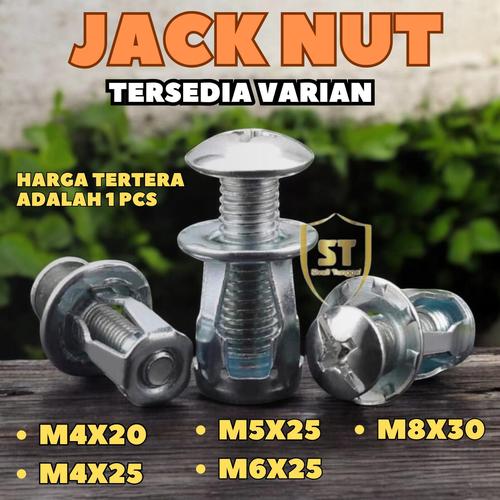 Promo JACK NUT METAL - RIVET NUT PLAT METAL MUR BAUT SEKRUP FISHER M4 ...