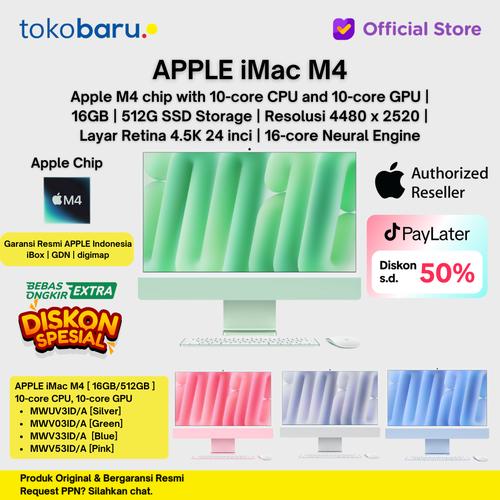 Promo iMac with Retina 4.5K display: Apple M4 chip with 10‑core CPU and ...