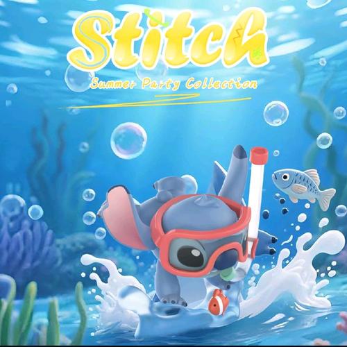 Jual miniso disney stitch summer party figure - ball game, diving ...
