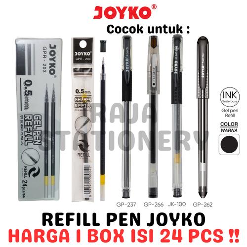 Promo JOYKO GEL PEN REFILL 0.5 ISI ULANG PEN JOYKO JK-100 GPR-203 ...
