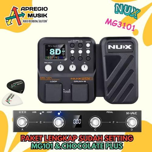 Jual NUX MG101 MG 101 Modeling Guitar Processor Multi Efek Gitar Digital Murah Drum - MG101 ...