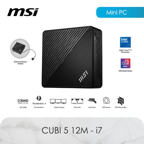Promo MSI CUBI 5 12M Mini PC | i7-1255U | 16GB | NVMe | Office Desktop ...