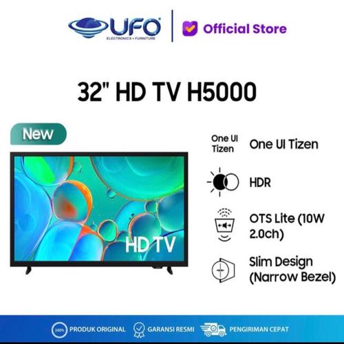 Promo Samsung 32inch HD H5000 Smart TV HDR 32H5000 OTS LITE ONE UI TIZEN SLIM DESIGN UA32 H5000 ...