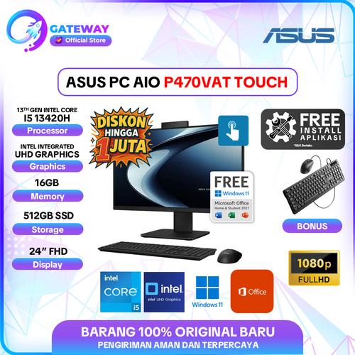 Promo ASUS AIO P470VAT TOUCH I5 13420H 16GB 512GB W11+OHS+M365B 27" FHD ...