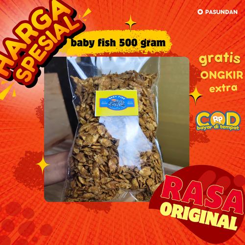 Promo Baby fish crispy 500 gram Ikan petek /pepetek Renyah murah ...